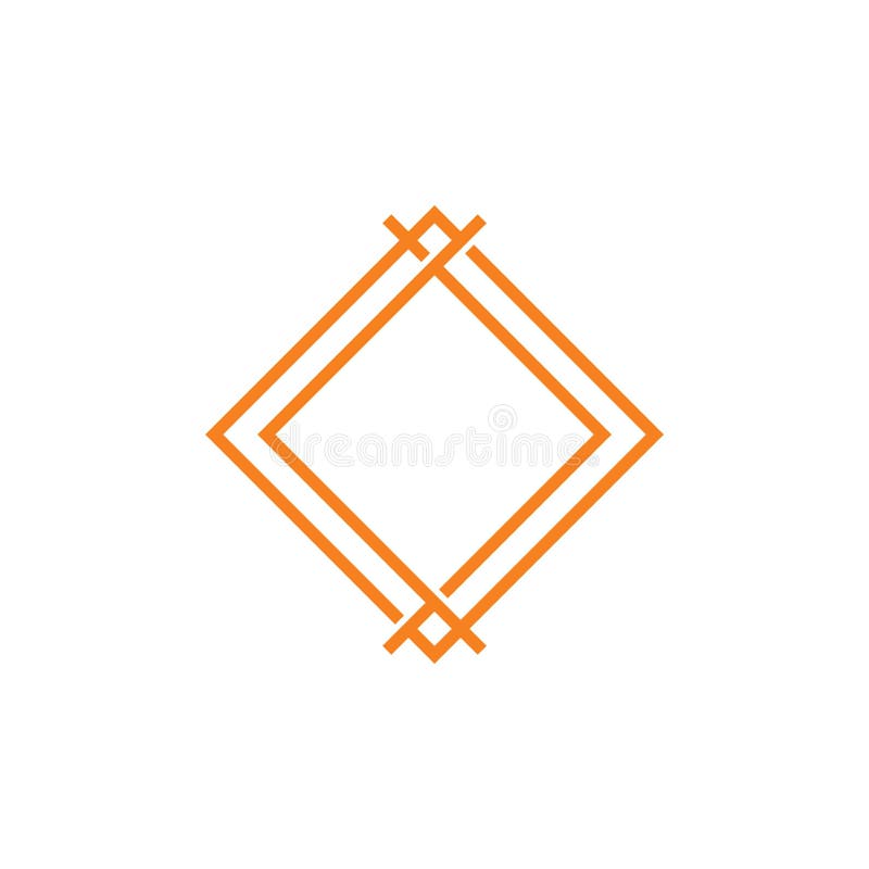 Square Frame Geometric Lines Art Vector Stock Vector - Illustration of ...