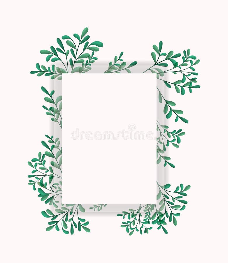 Frame of laurel and ribbon stock vector. Illustration of sprig - 31105570
