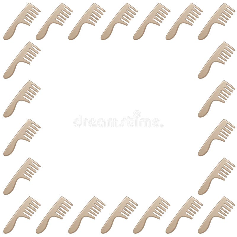 Set of wooden combs stock vector. Illustration of collection - 41480653