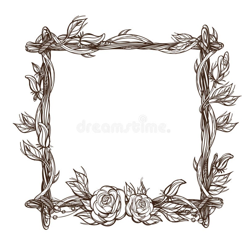 Thorns Roses Border Stock Illustrations – 64 Thorns Roses Border Stock ...