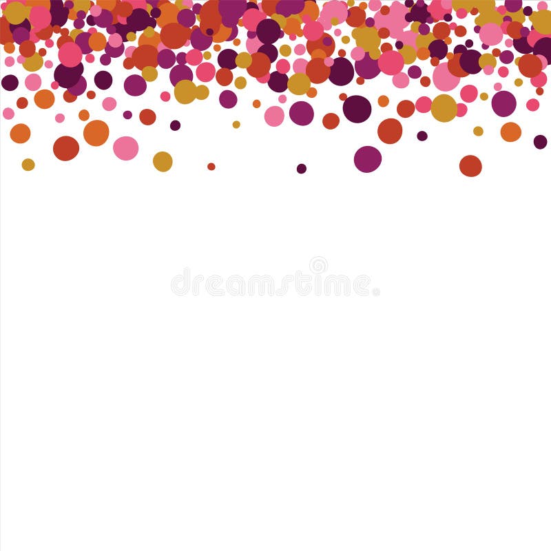 Frame Made of Colored Circles. Banner Place for Text. Horizontal ...