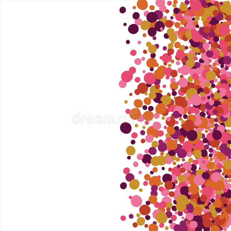 Frame Made of Colored Circles. Banner Place for Text. Horizontal ...