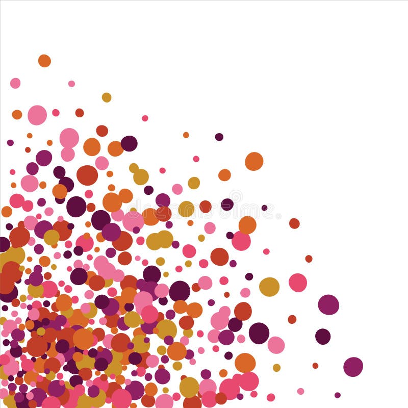 Frame Made of Colored Circles. Banner Place for Text. Horizontal ...