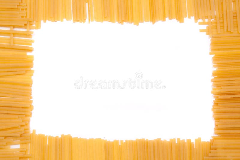 Square Frame Made of Yellow Macaroni Stock Photo - Image of vermicelli ...