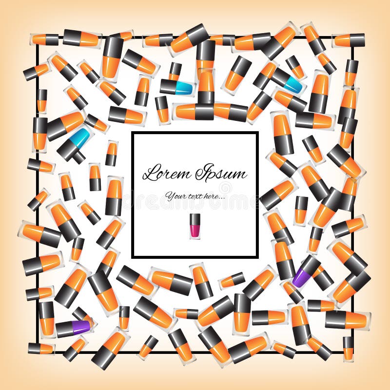 Square Frame Nail Polish Stock Illustrations – 52 Square Frame Nail ...