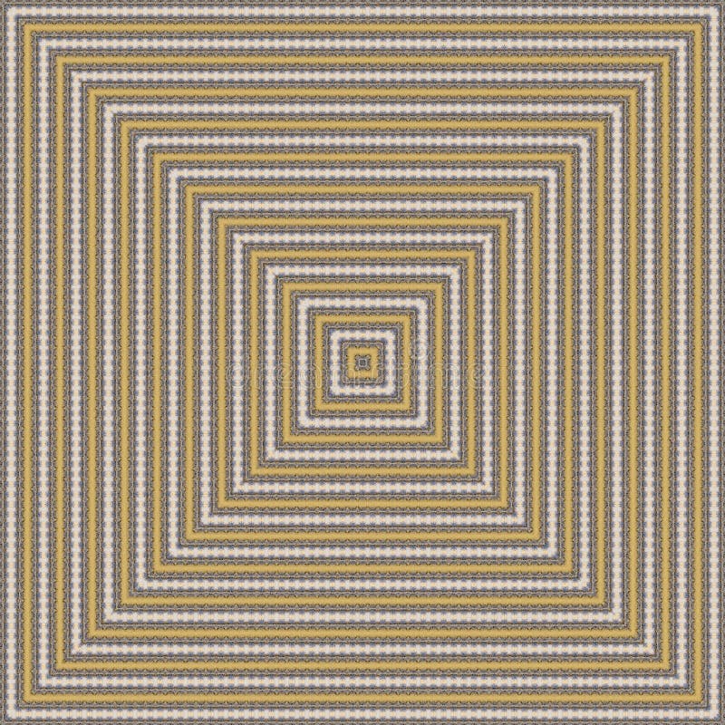 Square Frame Pattern with Abstract Motif Stock Illustration ...