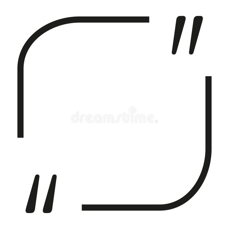 Square Frame for a Quote. Text Bubble Stock Illustration - Illustration ...