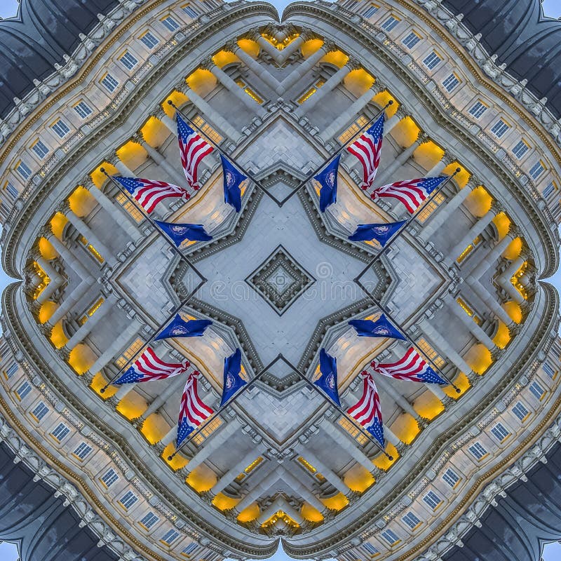 Square Frame Rounded Shape Made with the Dome of the Capital Stock ...