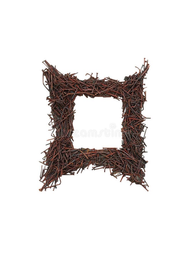 Square Rusted Iron Drain Opening with Missing Grates Cover Surrounded ...