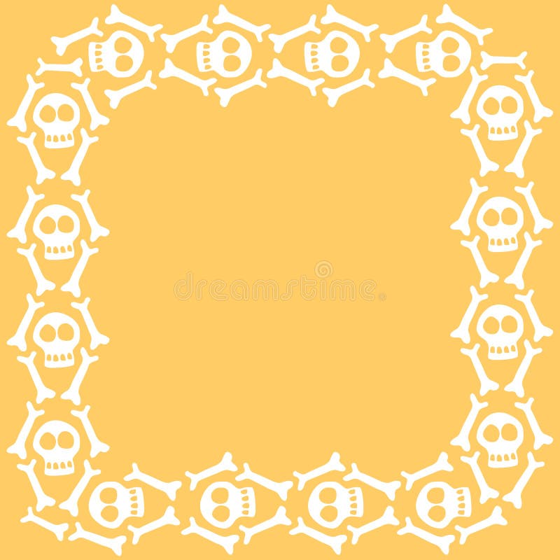 Bones Border Frame Stock Illustrations – 415 Bones Border Frame Stock ...