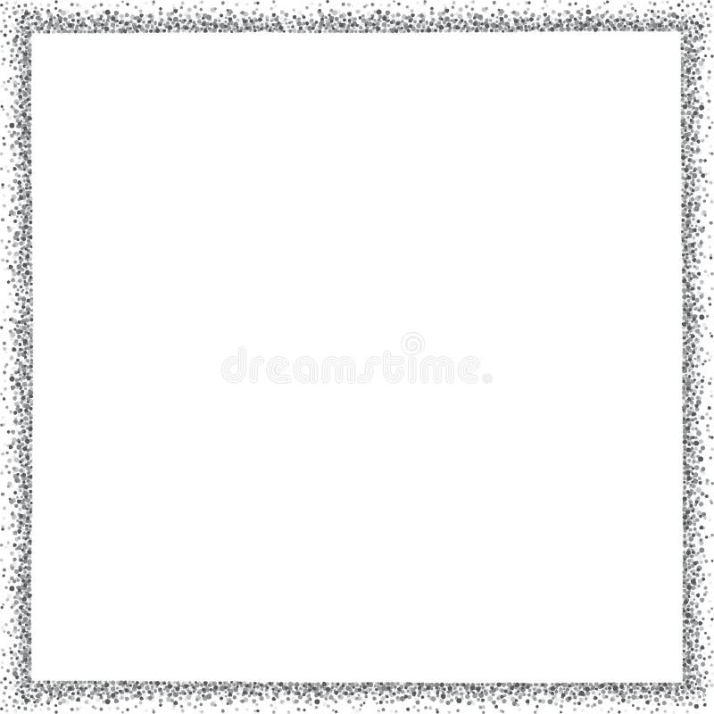 Square Frame with Small Fading Dots, Gray Stock Photo - Illustration of ...