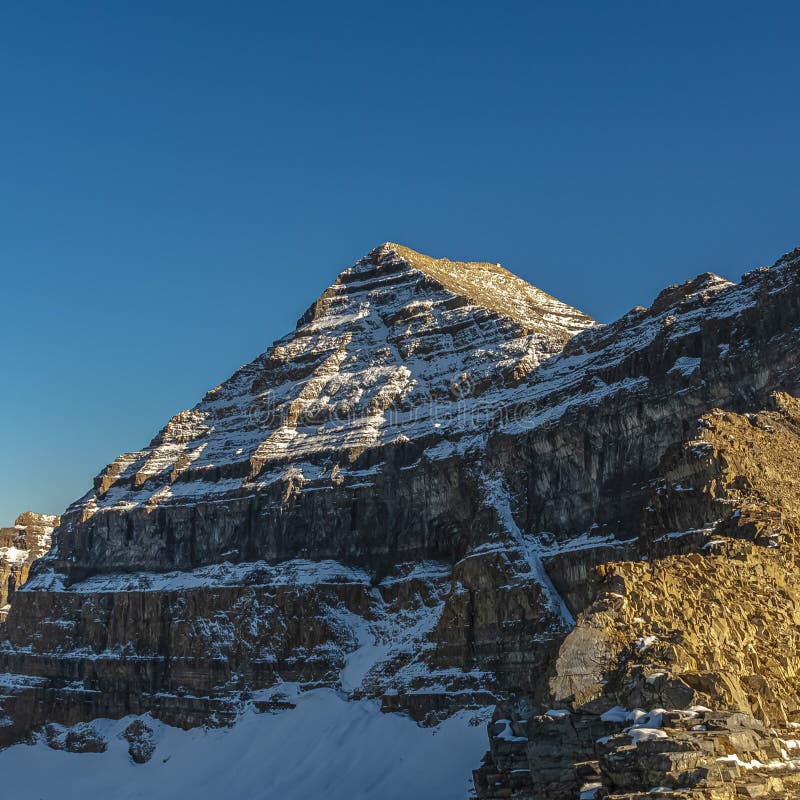 Square Frame Summit of Mount Timpanogos in the Utah Valley Stock Image ...