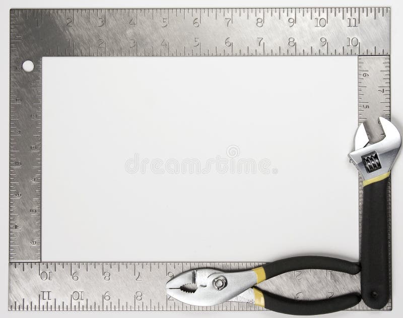 Square frame with tools stock photo. Image of frame, white - 17633028
