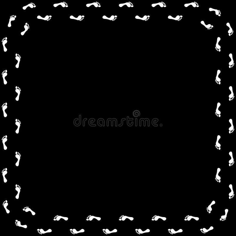 Footsteps Border Stock Illustrations – 80 Footsteps Border Stock ...