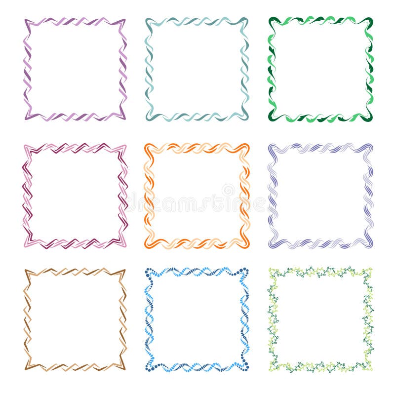 Square Frames stock vector. Illustration of abstract - 56614865