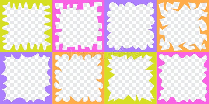 Square Frames Set for Social Media Posts Stock Vector - Illustration of ...