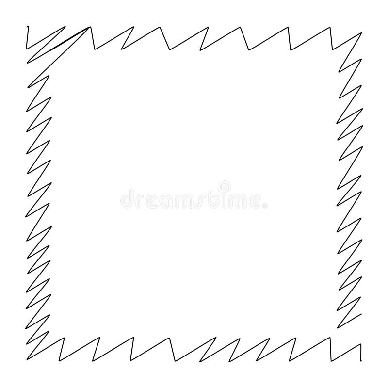 Square Freehand Drawing, Handdrawn Scribble, Doodle, Sketch Shape Stock ...