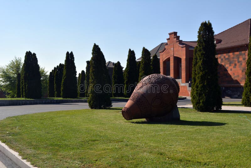 The Square in Front of the Noy Brandy Factory in Yerevan in Armenia in ...