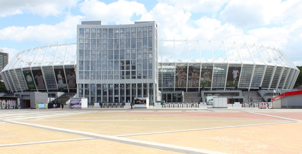 Square in Front of the Stadium Editorial Photo - Image of sunny ...