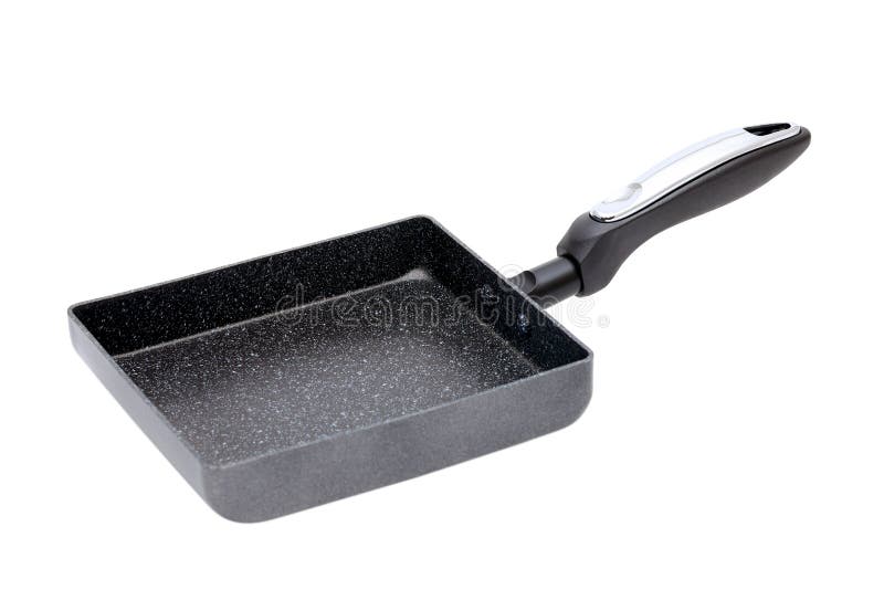 Square frying pan stock photo. Image of dishware, metal - 82609102