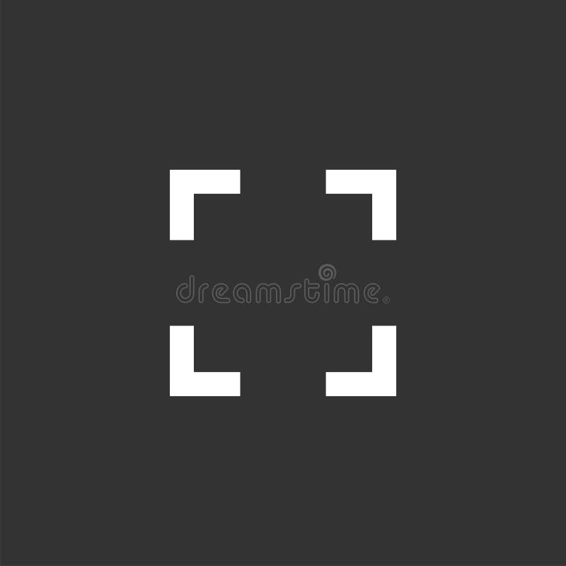 Square Full Screen Icon Logo Template Illustration Design. Vector EPS ...