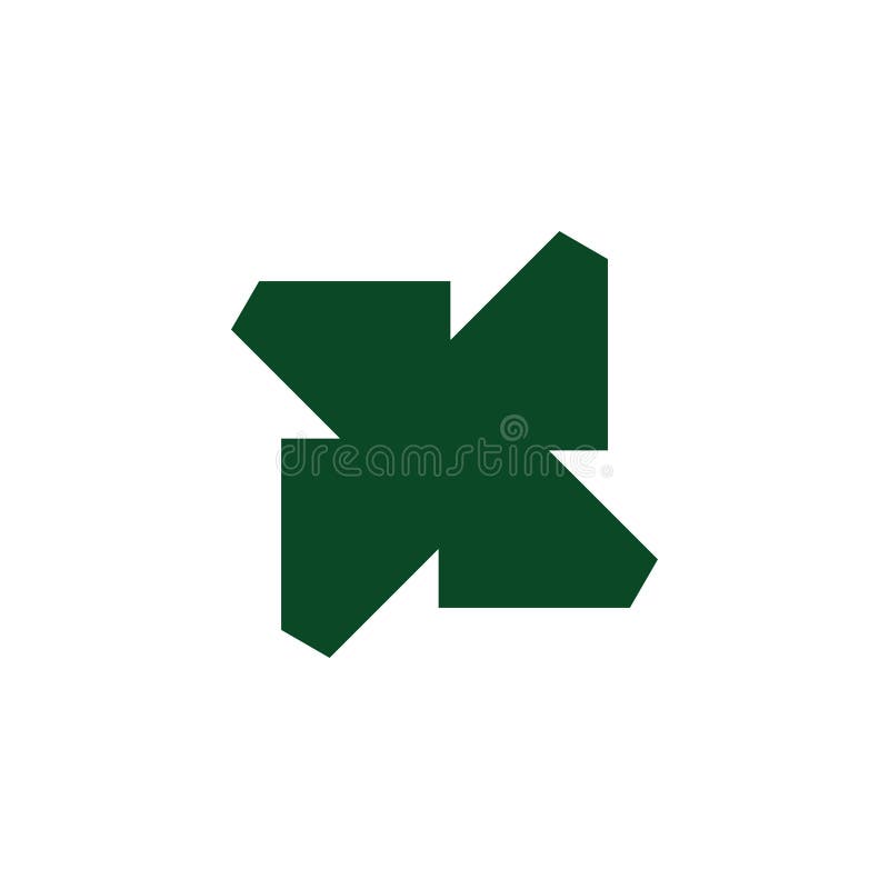 Square Geometric Fan Symbol Logo Vector Stock Vector - Illustration of ...