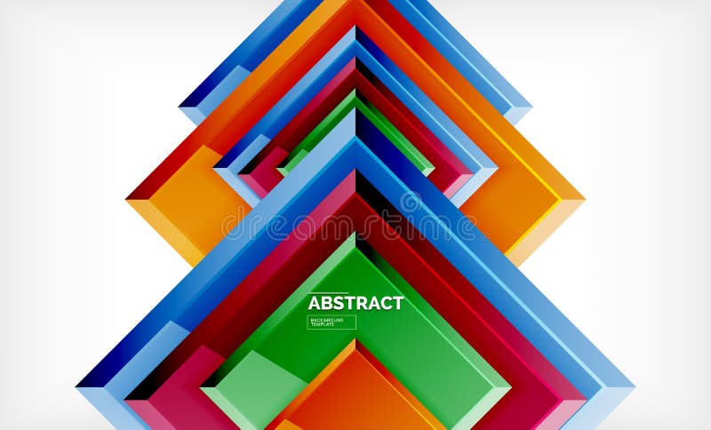 Square Geometrical Background Stock Vector - Illustration of ...