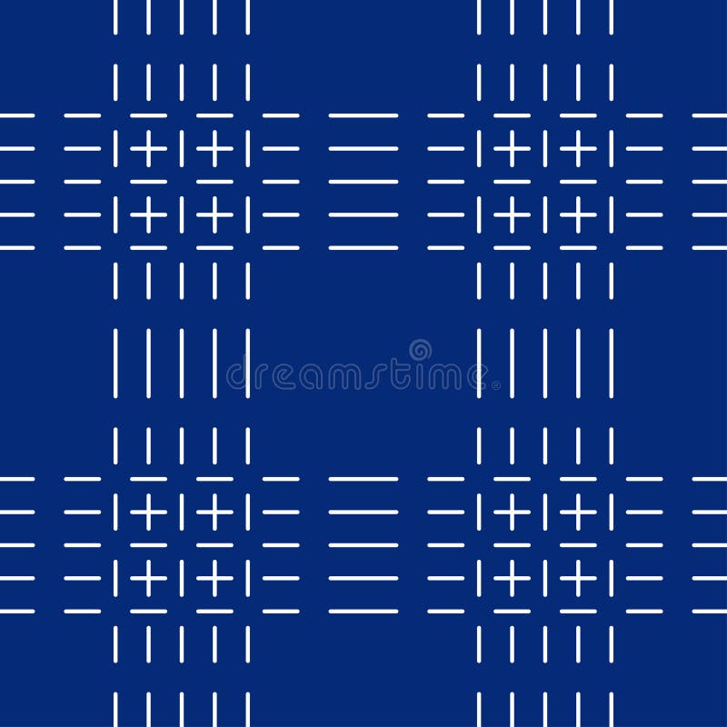 Square Geometry Seamless Pattern with Simple Crosshatch. White ...
