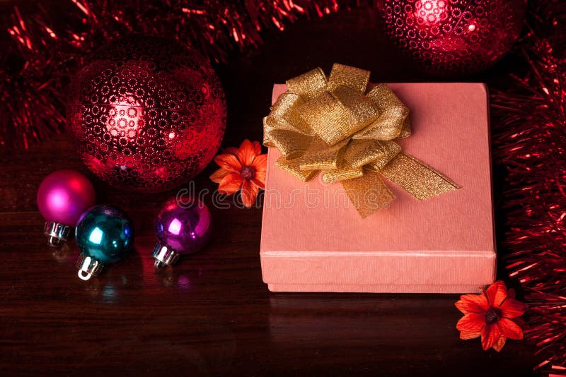 Square Gift Box Christmas stock image. Image of evening - 36621889