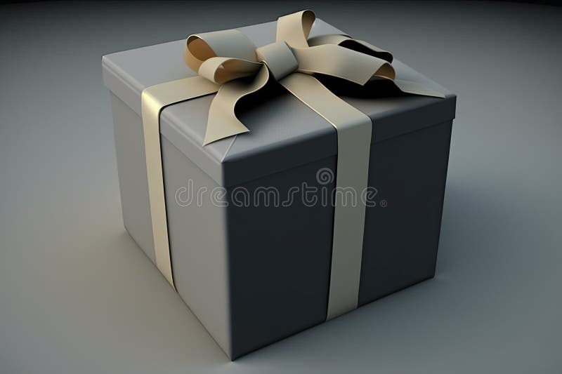 Square gift box stock illustration. Illustration of gift - 273864330