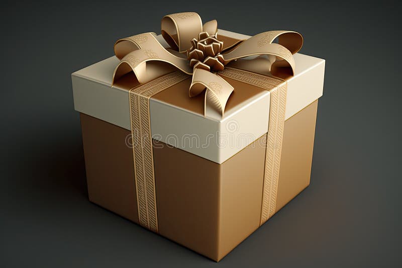 Square gift box stock illustration. Illustration of square - 273864331