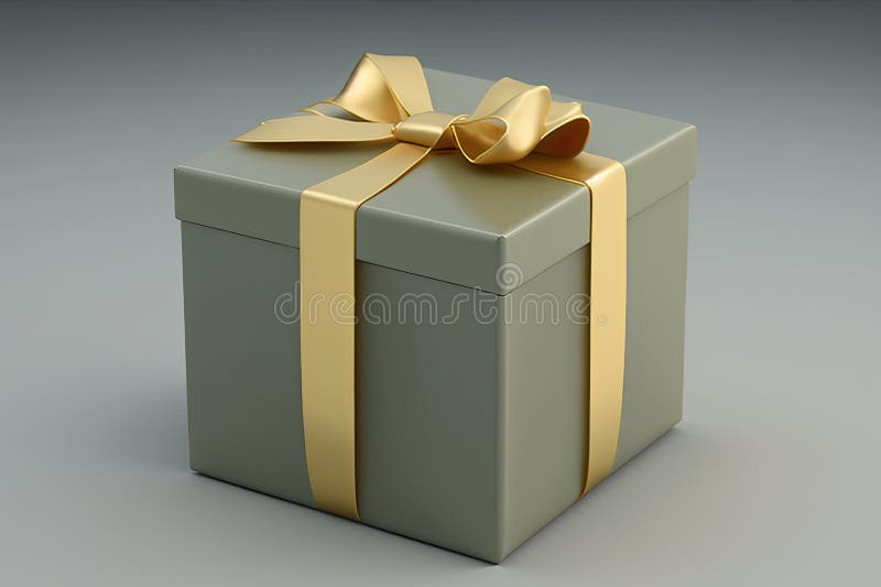 Square gift box stock illustration. Illustration of package - 273864367