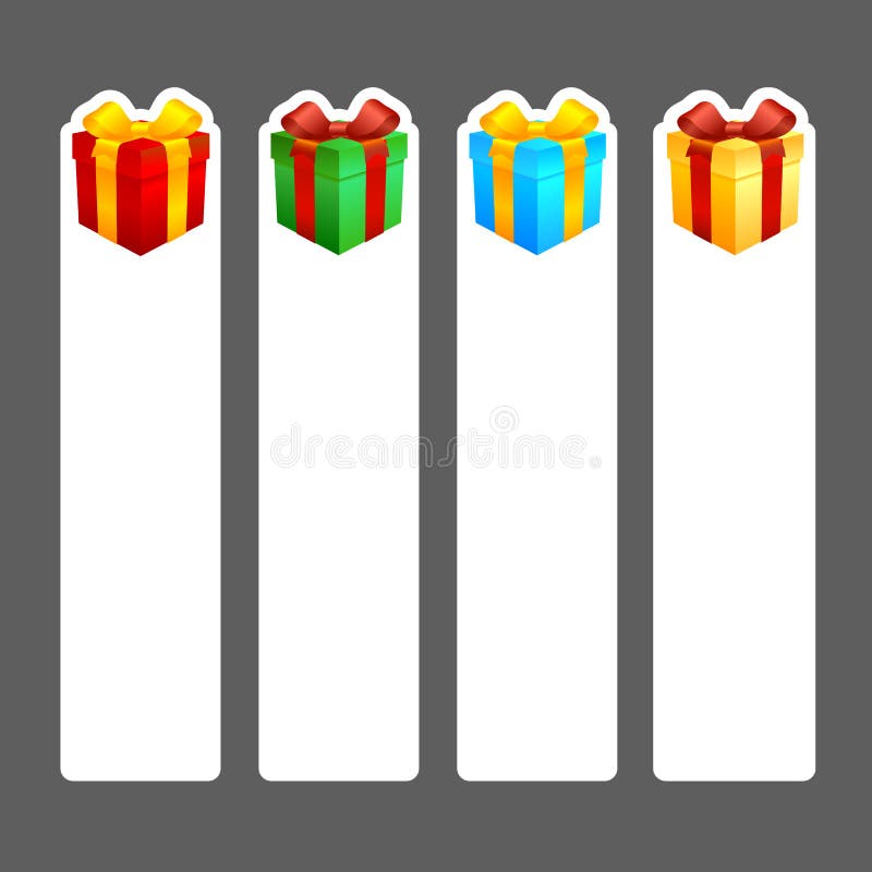 Square gift stickers stock vector. Illustration of gift - 39789235