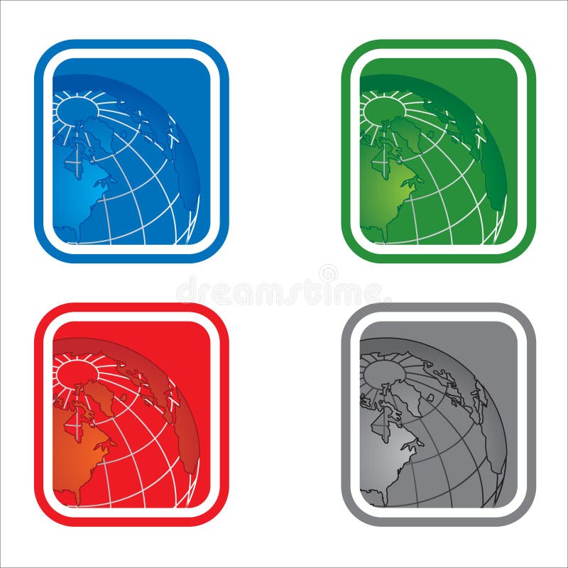 Square Globe Picture. Image: 8099701