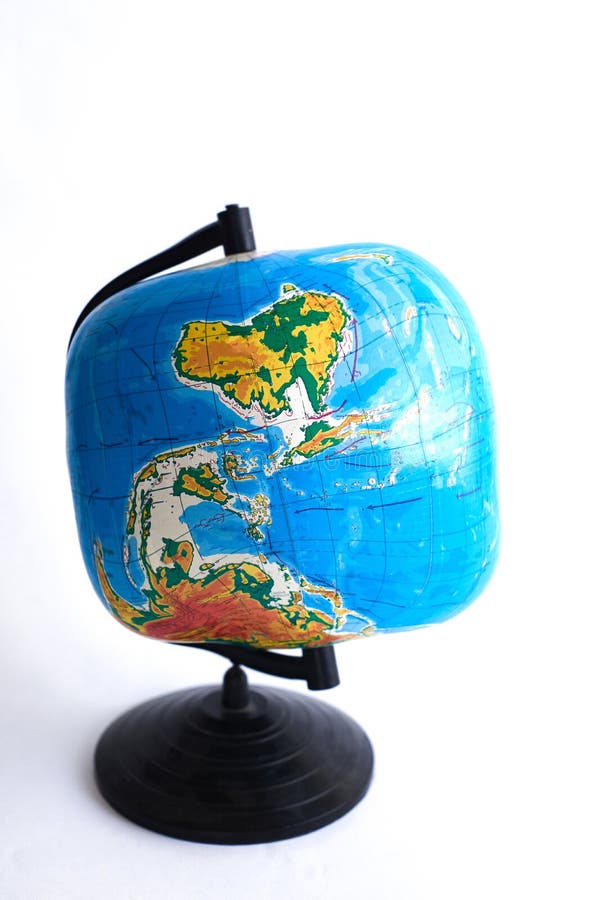 Square Globe White Background Isolate Conceptual Stock Photos - Free ...