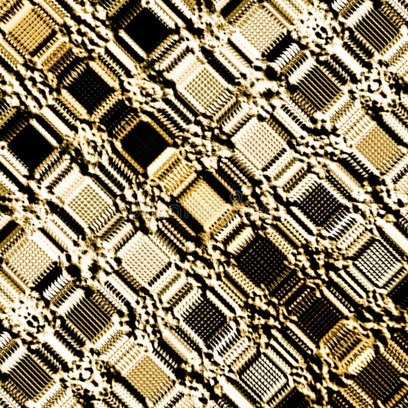 Square Gold Blocks Abstract Background Stock Illustration ...