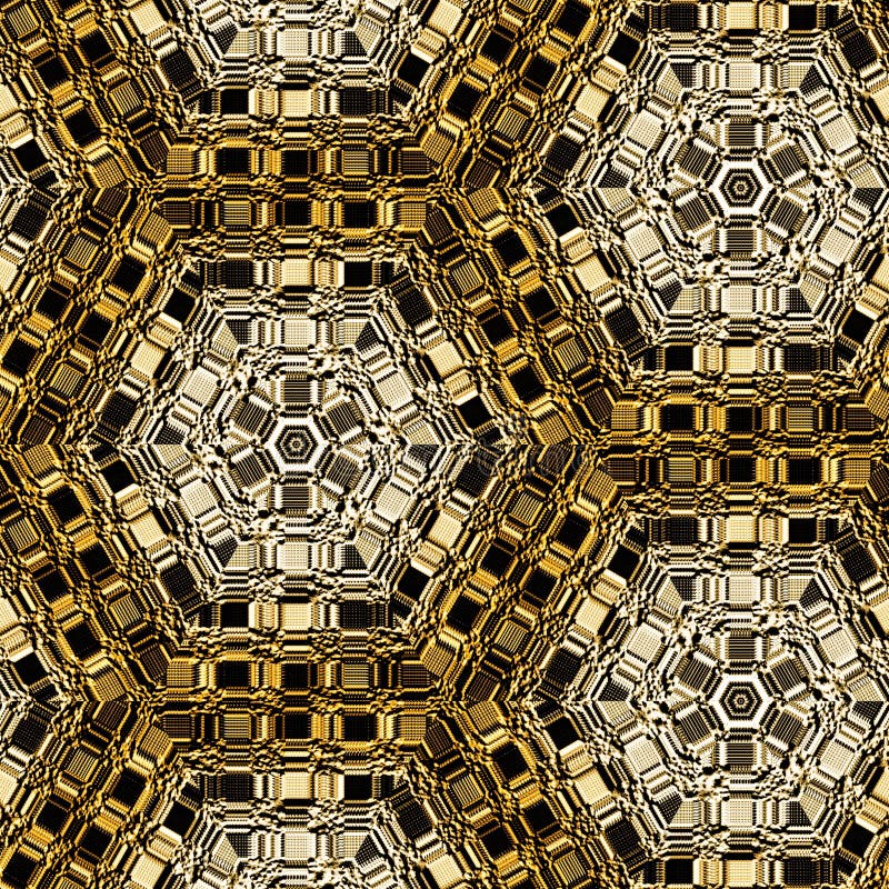 Square Gold Blocks Abstract Background Stock Illustration ...