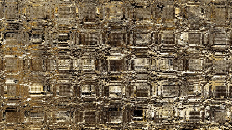 Square Gold Blocks Abstract Background Stock Illustration ...