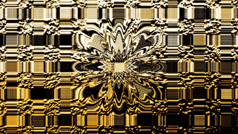 Square Gold Blocks Abstract Background Stock Illustration ...