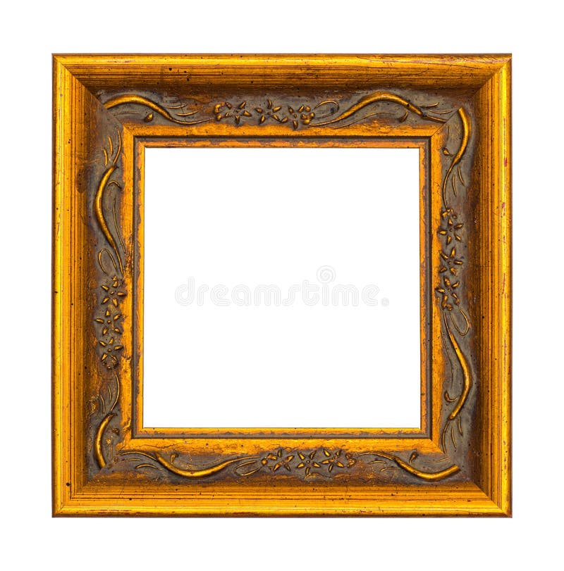 Square Gold Frame stock photo. Image of square, frame - 270804644