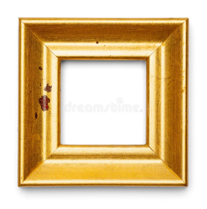 Square Gold Frame stock photo. Image of frame, wood - 292048142