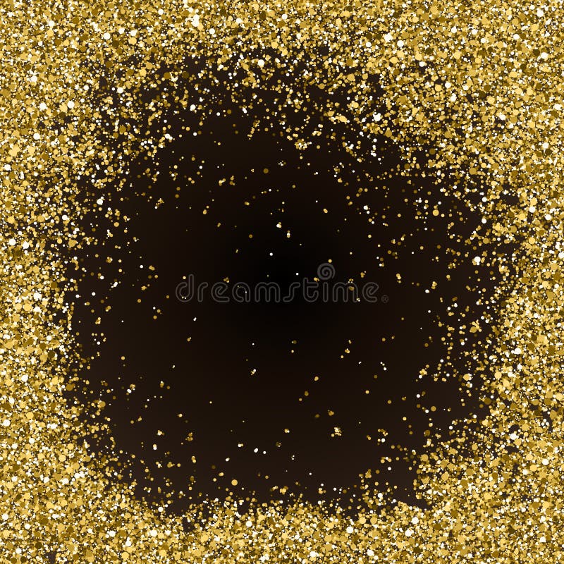 Square Golden Glitter Background Stock Vector - Illustration of gold ...