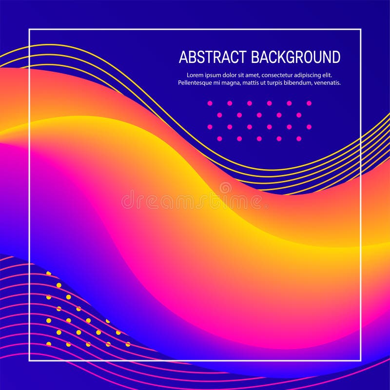 Square Gradient Background, 3d Vector Cover Design Stock Vector ...