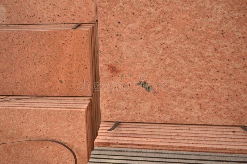 Square Granite Stone Block for Construction Stock Image - Image of ...