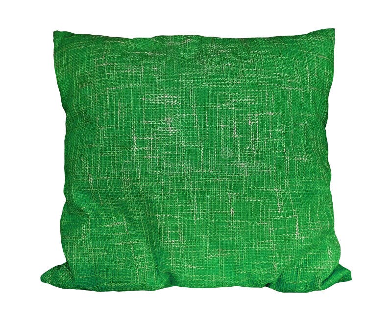 A Square, Green, Textured Throw Pillow, Suitable for Home Decor and ...