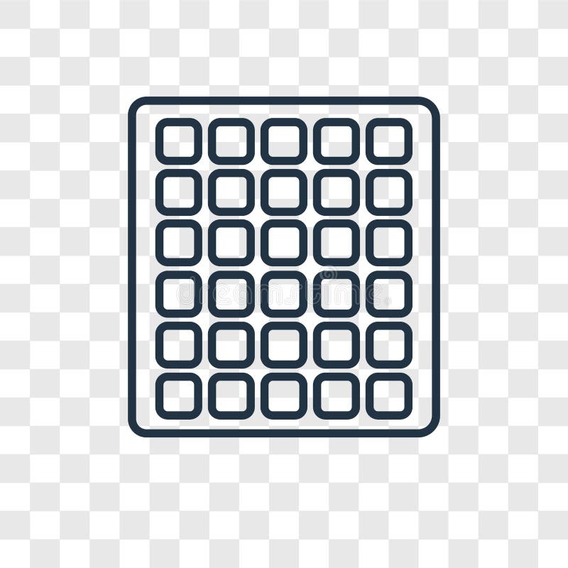 Square Grid Icon Vector Isolated on White Background, Logo Concept of ...