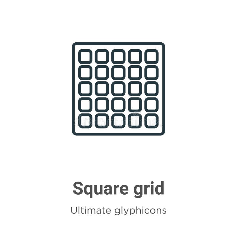 Square Grid Icon in Filled, Thin Line, Outline and Stroke Style. Vector ...