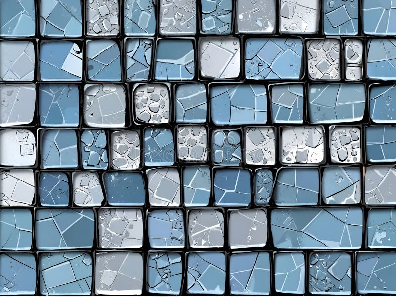 Square Grid Pattern. a Repeating Pattern of Blue Squares Background ...