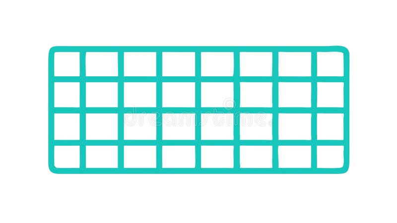 Square Grid Pattern Vector Icon, Layout and Design Symbol, Vector Design Generative AI Stock ...