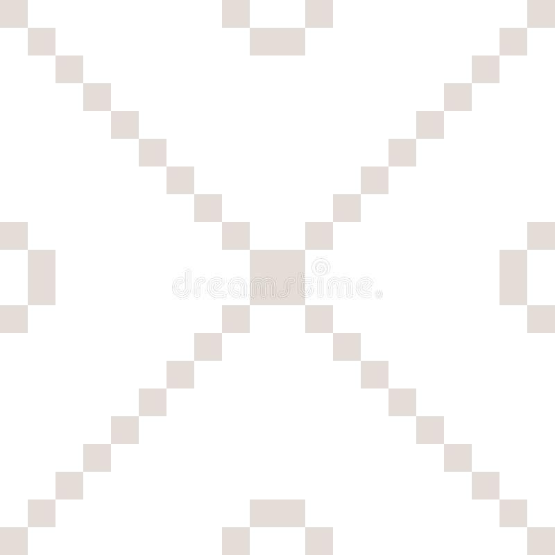 Square Grid Seamless Pattern. Subtle Vector White and Beige Geometric ...